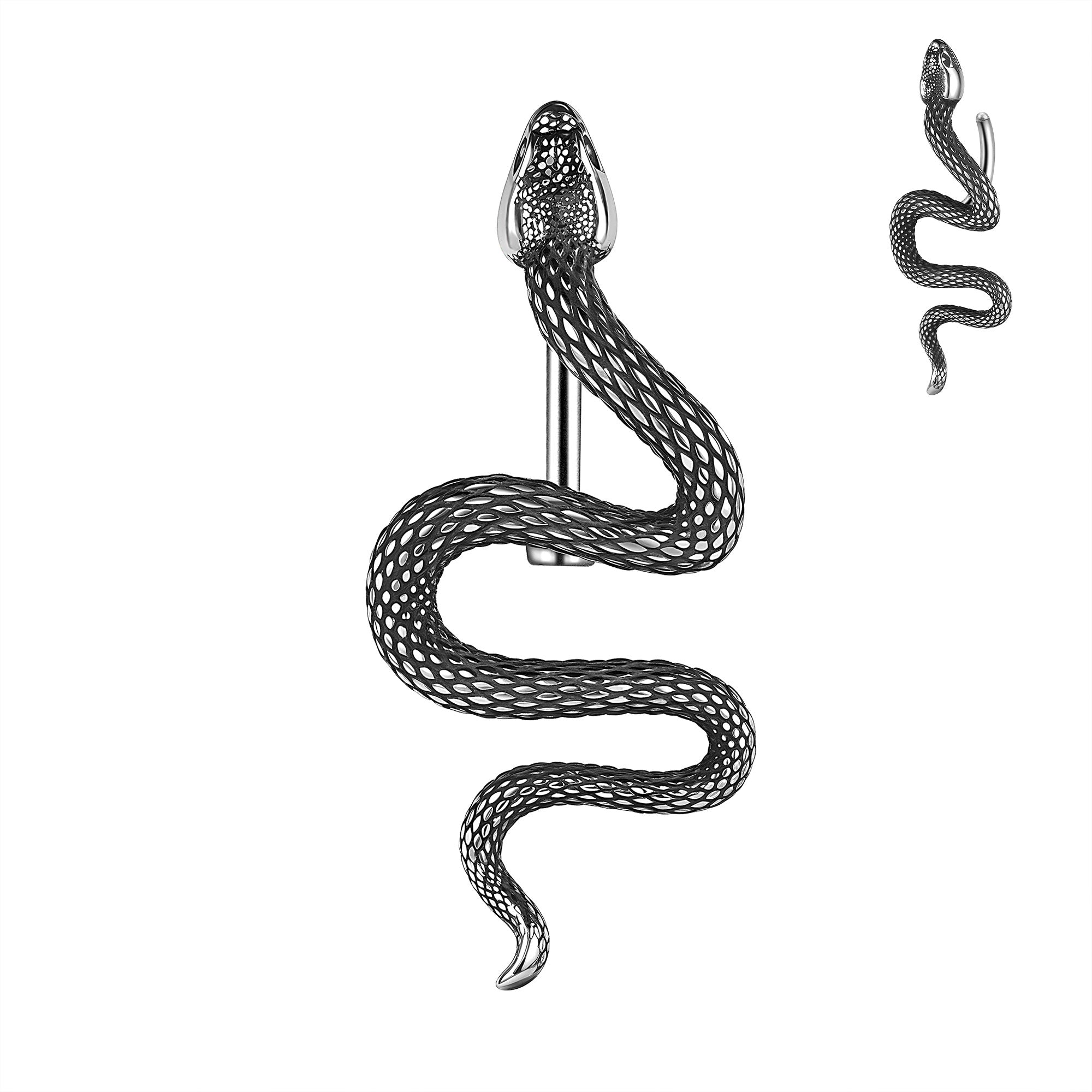 ZS | Snake Belly Rings | Vintage Navel Piercing | Belly Button Rings