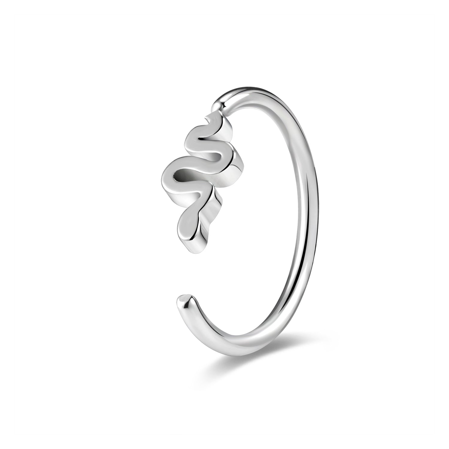 ZS | Snake Nose Ring | Conch Helix Cartilage Piercing | Basic Nose ...