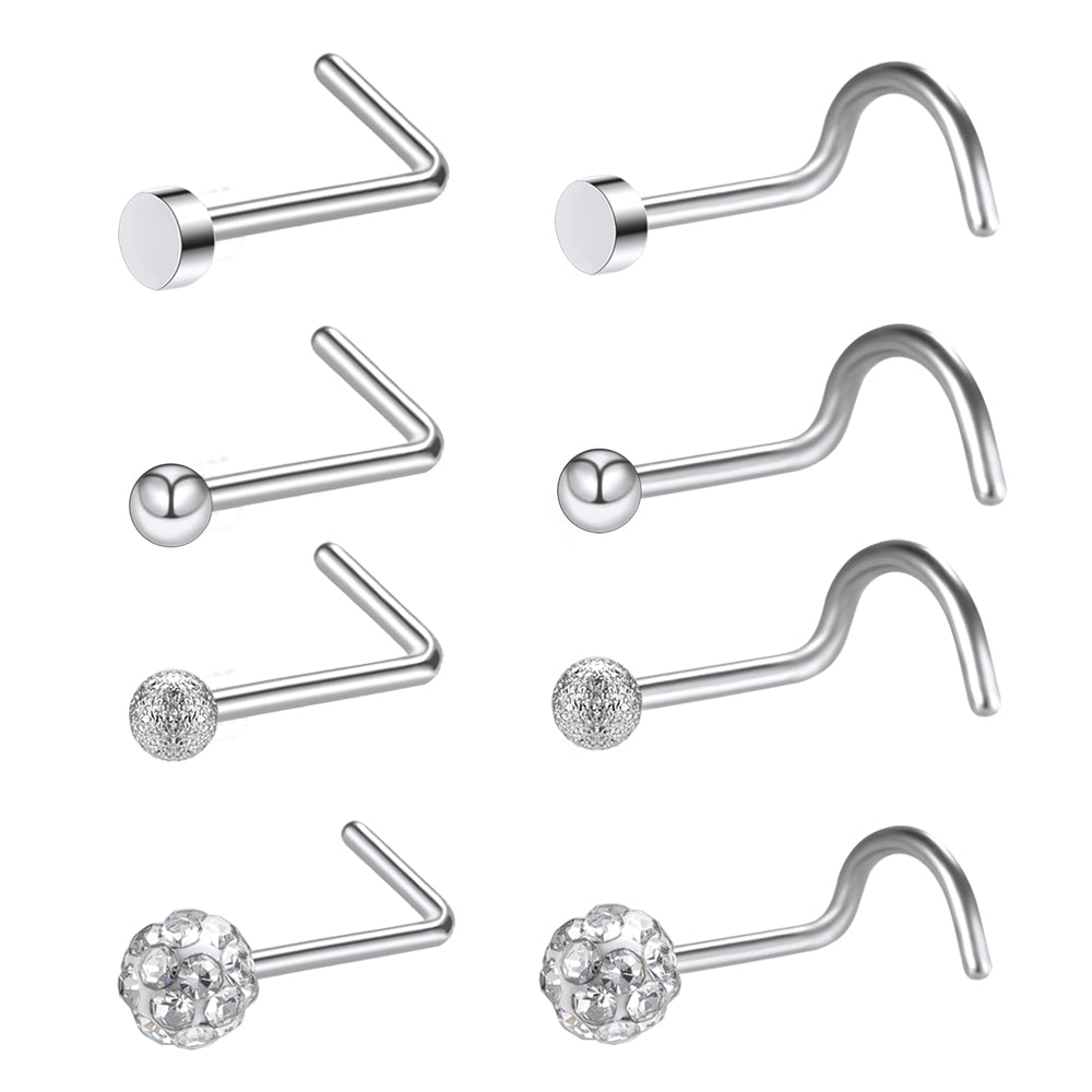L Shaped Nose Piercing