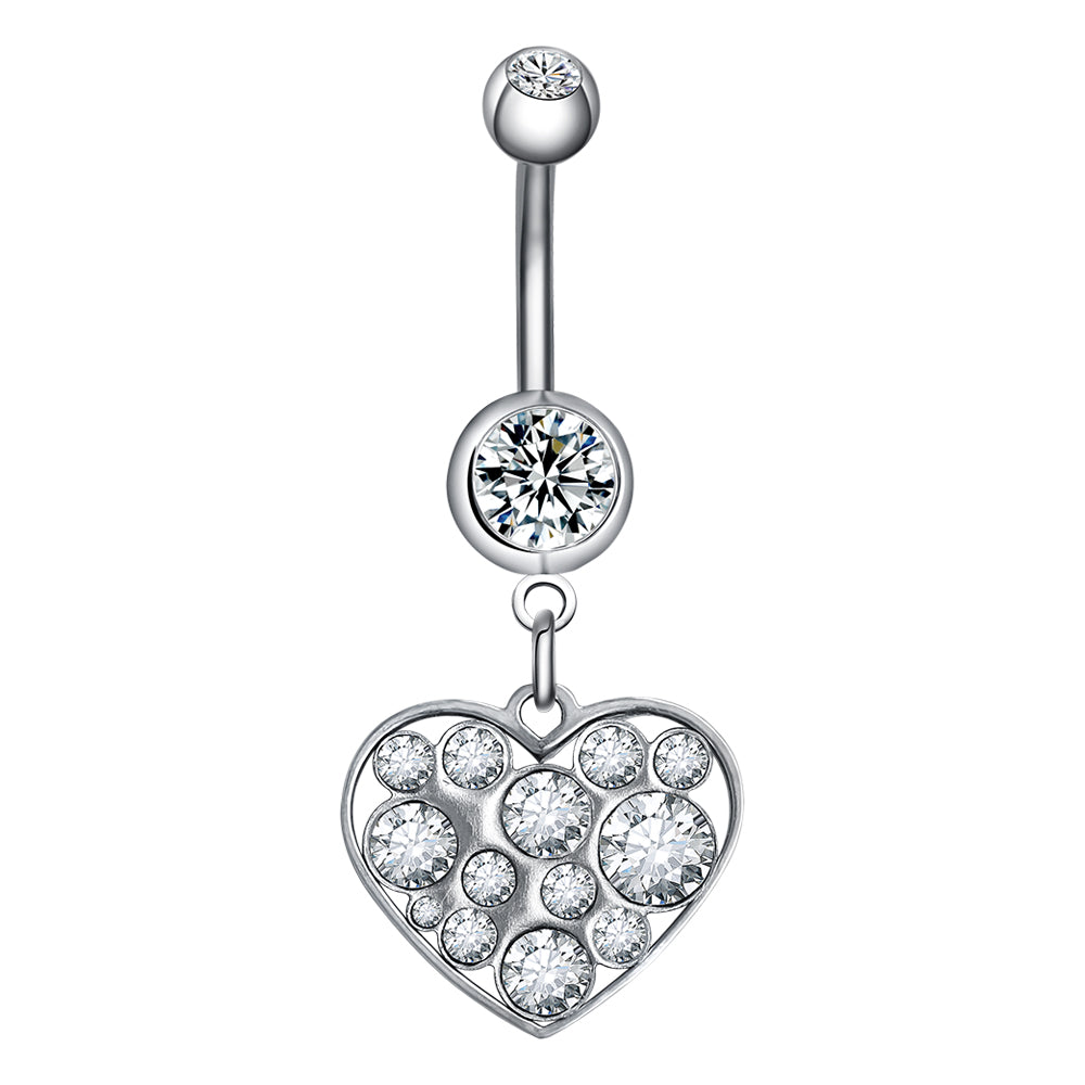Diamond Shaped Belly Button Rings