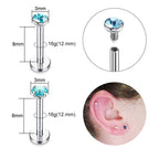 20 Pcs Labret Monroe Lip Piercing Rings Crystal Cartilage Conch Helix ...